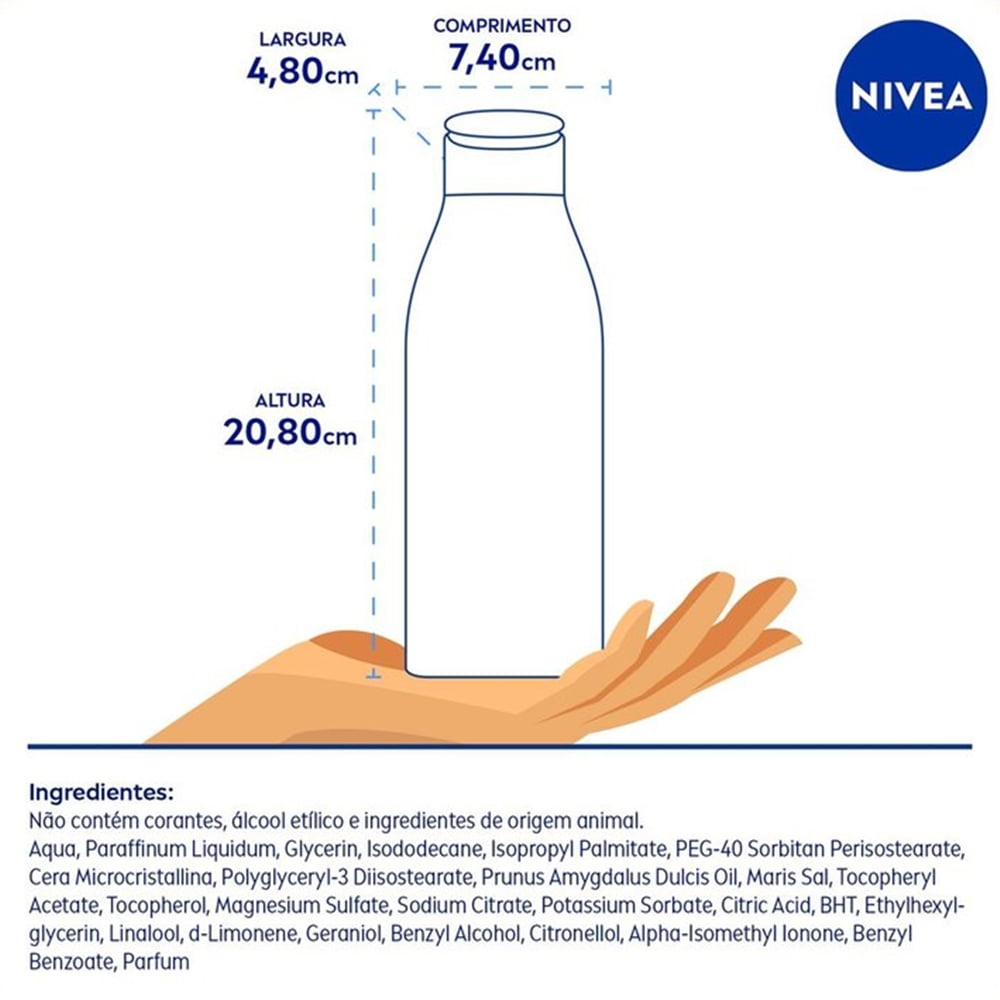 NIVEA LOÇÃO DEO-HIDRATANTE CORPORAL MILK HIDRATAÇÃO PROFUNDA 400 ML NIVEA LOÇÃO DEO-HIDRATANTE CORPORAL MILK HIDRATAÇÃO PROFUNDA 400 ML